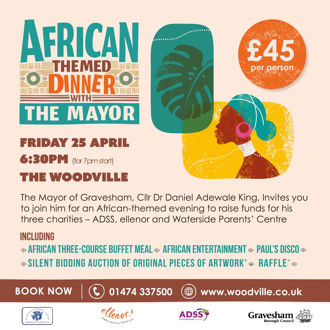 African Themed Dinner with The Mayor