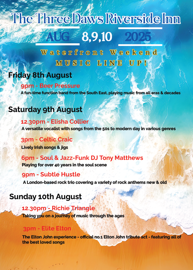 Waterfront Weekend - The Three Daws Riverside Inn