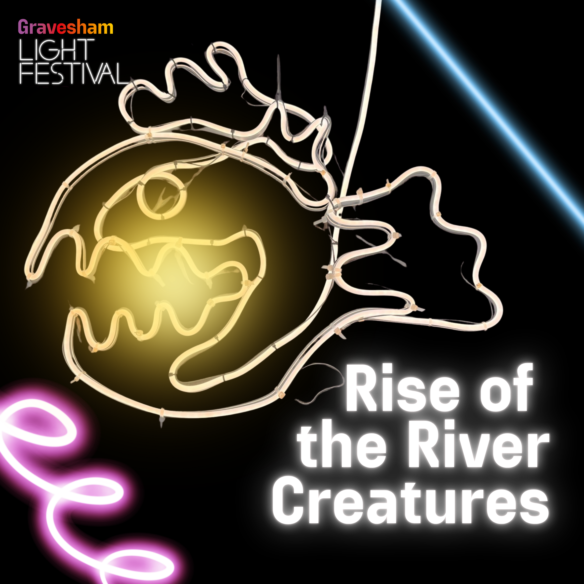 Rise of the River Creatures - Gravesham Light Festival